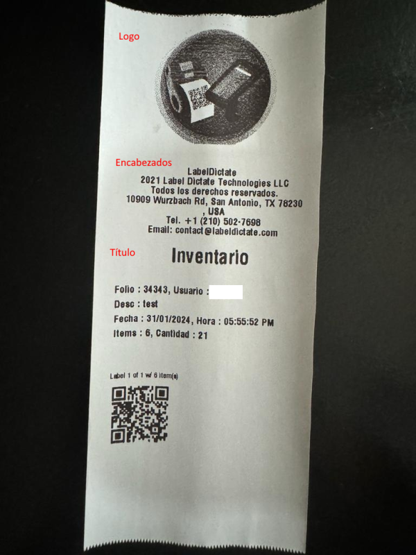 Personalización del Ticket - Ayuda