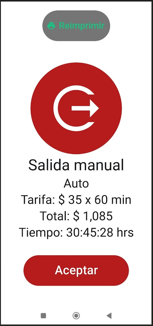 Generar boleto de salida - Ayuda